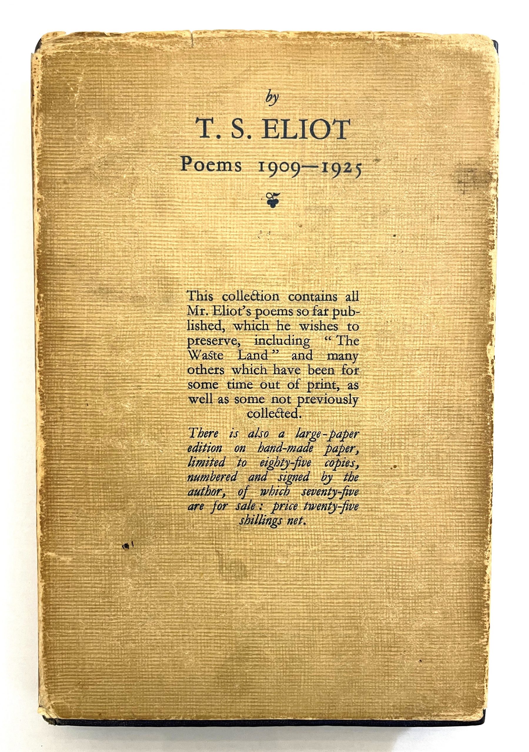 This is the way the world ends: The Hollow Men at 100 | T. S. Eliot