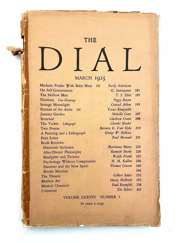 This is the way the world ends: The Hollow Men at 100 | T. S. Eliot